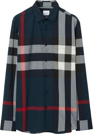 Burberry Check-pattern Cotton Shirt