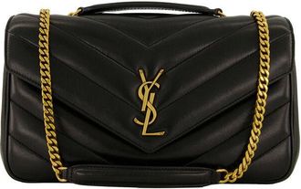 Saint Laurent Damen Schultertasche aus Lammleder LOULOU MEDIUM MATELASSE