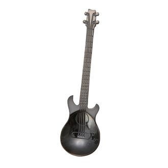 BESTONZON Edelstahl Kaffeel&ouml;ffel Gitarrenform Schwarz R&uuml;hrl&ouml;ffel K&uuml;chenzubeh&ouml;r F&uuml;r Espresso Tee Dessert Cappuccino Stilvoll Langlebig Ergonomisch