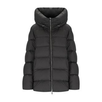 Add Femme, Vestes, Noir, Taille: 38 FR Cocoon Hooded Down Jacket