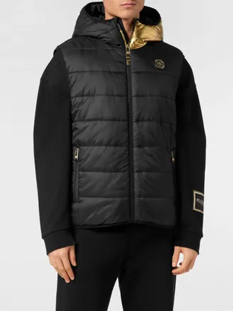 Plein Sport Gilet matelass&eacute; en tissu technique avec capuche