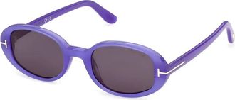 Tom Ford Femme, Accessoires, Violet, Taille: 49 MM Iggy Lunettes de soleil