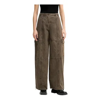 Kenzo Dyed Canvas Cargo Pants - - Jeans - Damen - Braun - XS