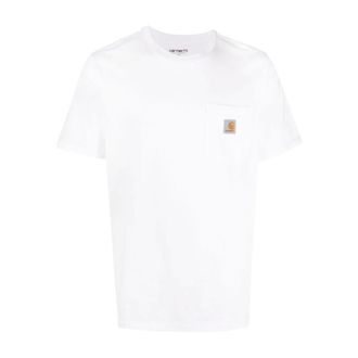 Carhartt Work in Progress Homme, Tops, Blanc, Taille: S SS T-Shirt 02