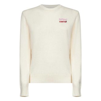MC2 Saint Barth Bestickter Pullover in Elfenbein - - Knitwear - Damen - Beige - XS