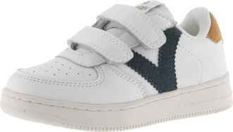 Victoria Low-Top Unisex Tiempo Leder-Effekt & Kontrast-Teile & Klettverschlüsse 1124104 für Kinder Verde 21