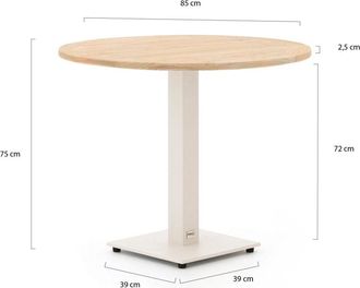 Forza Furniture Forza Orta Gartentisch &oslash; 85 cm (h: 75 cm)