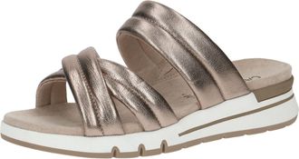 Caprice Caprice Damen 9-9-27251-20 Pantolette Flach, Taupe METALLIC, 40 EU
