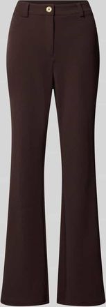 Michael Kors High Waist Bootcut Hose mit Knopf- und Rei&szlig;verschluss