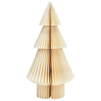 Matches 21 Weihnachtsdeko Tannenbaum zum Aufstellen Weiß - Ø 20 x 38 cm Papier Tischdeko