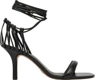 Patrizia Pepe Femme, Chaussures, Noir, Taille: 39 EU Sandale &agrave; talon haut avec la&ccedil;age cheville