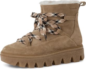 Tamaris Damen Stiefel Leder beige 39