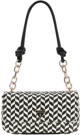 Guess Schultertasche Schwarz Multi