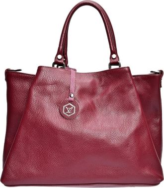 Luisa Vannini Weinfarbe Rindsledertasche