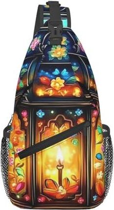 Generic Sac &agrave; bandouli&egrave;re Lanterne Bougie Sac &agrave; bandouli&egrave;re Sac &agrave; dos de voyage Sac &agrave; dos &agrave; bandouli&egrave;re pour homme Sac &agrave; dos de randonn&eacute;e