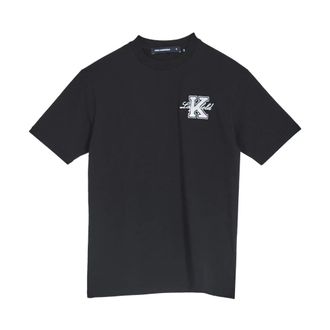 Karl Lagerfeld T-Shirt Kollege Scudetto - - Tops - Herren - Schwarzk - M