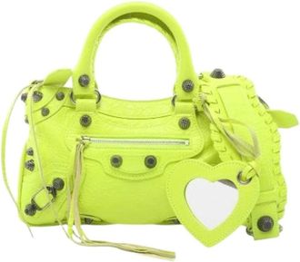 Balenciaga Sac &agrave; main vintage Pre-owned - Femme - Pre-owned - Vert - Taille: ONE Size