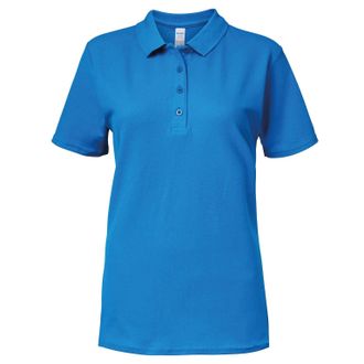 Gildan 64800L Damen Softstyle Doppel-Piqu -Poloshirt, saphir, XX-Large