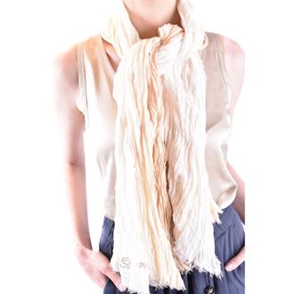 Blumarine Elegant Silk Cotton Scarf - - Accessories - Damen - Beige - ONE SIZE