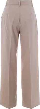 Max Mara Womens Chino Trousers Sand Wool Virgin