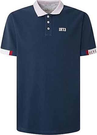 Pepe Jeans London Jerson Polo, Bleu (Jarman), S Homme