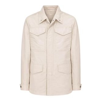 Eleventy Button Pocket Jacket - - Jackets - Herren - Beige - L