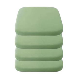 Generic Lot de 4 Galette de Chaise, Carr&eacute; Mousse &agrave; m&eacute;moire de forme Coussins de chaise Doux &eacute;paissi Antid&eacute;rapant Coussins pour chaises pour la maison/jardin/c