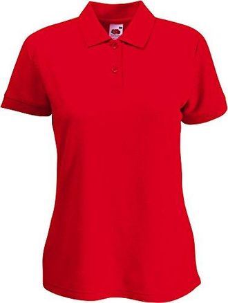 Fruit Of The Loom SS092M - Polo - Femme - Rouge - Rouge - 48 (Taille fabricant: XXL)