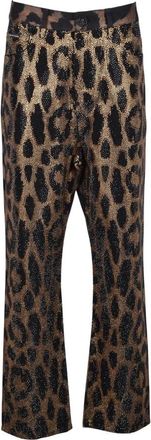 Philipp Plein Femme, Pantalons, Multicolore, Taille: W26 Cropped Pantalons