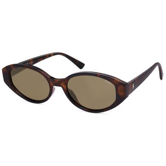 Sojos Oval Polarisierte Sonnenbrille Damen Herren Retro Katzenauge UV400 Schutz Trendy Brille Vintage mit Breites Gesicht SJ2608