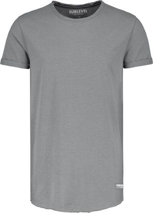 Sublevel T-Shirt Herren Shirt Long Shaped lang geschnitten schwere Qualität
