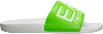 Emporio Armani Wei&szlig;e Flip-Flops und Slider - - Shoes - Herren - Gr&uuml;n - 40 EU