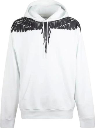 Marcelo Burlon Homme, Sweatshirts et sweats à capuche, Blanc, Taille: XL Icon Wings Sweat à capuche