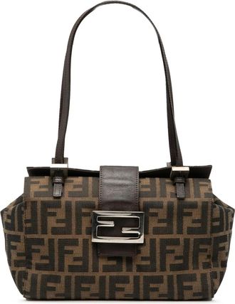Fendi Hobo Bags - Zucca Canvas Bento Box Shoulder Bag - Gr. unisize - in Braun - f&uuml;r Damen
