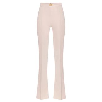 Elisabetta Franchi Ausgestellte- verk&uuml;rzte Hose - - Trousers - Damen - Beige - XL