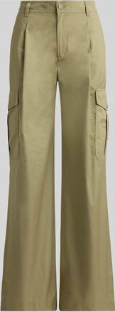 Lauren Ralph Lauren Wide Leg Cargohose aus reiner Baumwolle