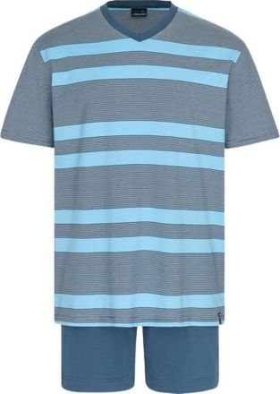 Ammann Mix & Match V-Ausschnitt Shirt - - Nightwear & Lounge - Herren - Blau - M