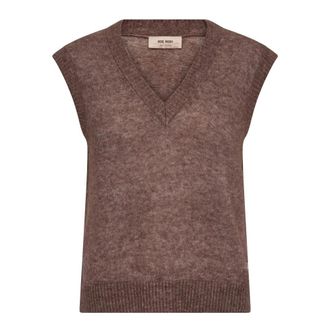 Mos Mosh MOS Mosh, Femme, Pulls, Brun, Taille: 36 FR V-neck Tricots