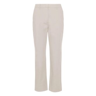 Bomboogie Femme, Pantalons, Beige, Taille: 42 FR Pantalon en satin de coton