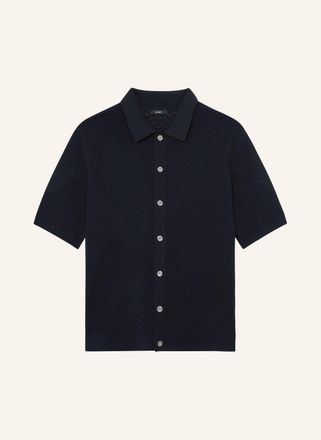 Reiss Reiss Strickhemd Phoenix Extra Slim Fit blau