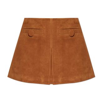 Marc Jacobs Femme, Jupes, Brun, Taille: 34 FR Jupe en daim