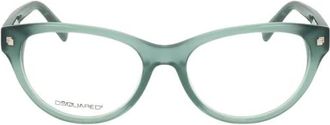 Dsquared2 Femme, Accessoires, Bleu, Taille: ONE Size Monture de Lunettes Cat-Eye en Ac&eacute;tate