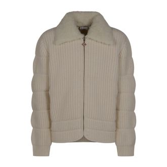 Casablanca Homme, Vestes, Blanc, Taille: L Veste Rembourr&eacute;e C&ocirc;tel&eacute;e