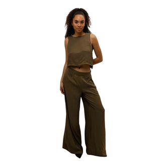 Guess Damen, Hosen, Gr&uuml;n, MGr&ouml;&szlig;e