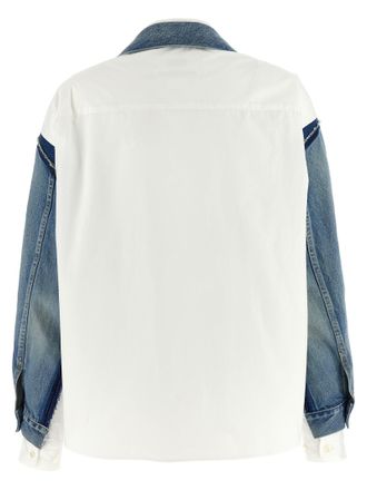 Junya Watanabe Womens Multicolor Cotton Denim Jacket Clothing