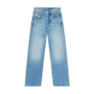 Diesel Regular Jeans High Waist 1981 D-Went - - Jeans - Damen - Blau - W27