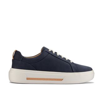 Clarks Damen Hollyhock Walk Sneaker, Navy Nubuck, 35.5 EU