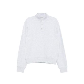 Entire studios Button-up High-neck Sweatshirt