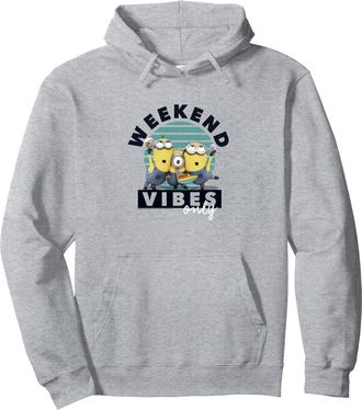 MINIONS Despicable Me Minions Group Shot Party Weekend Vibes Only Pullover Hoodie