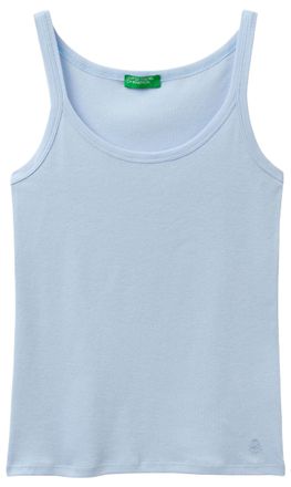 Benetton Damen Tanktop 3ga2e8397 Unterhemd, Hellblau 2k3, Small